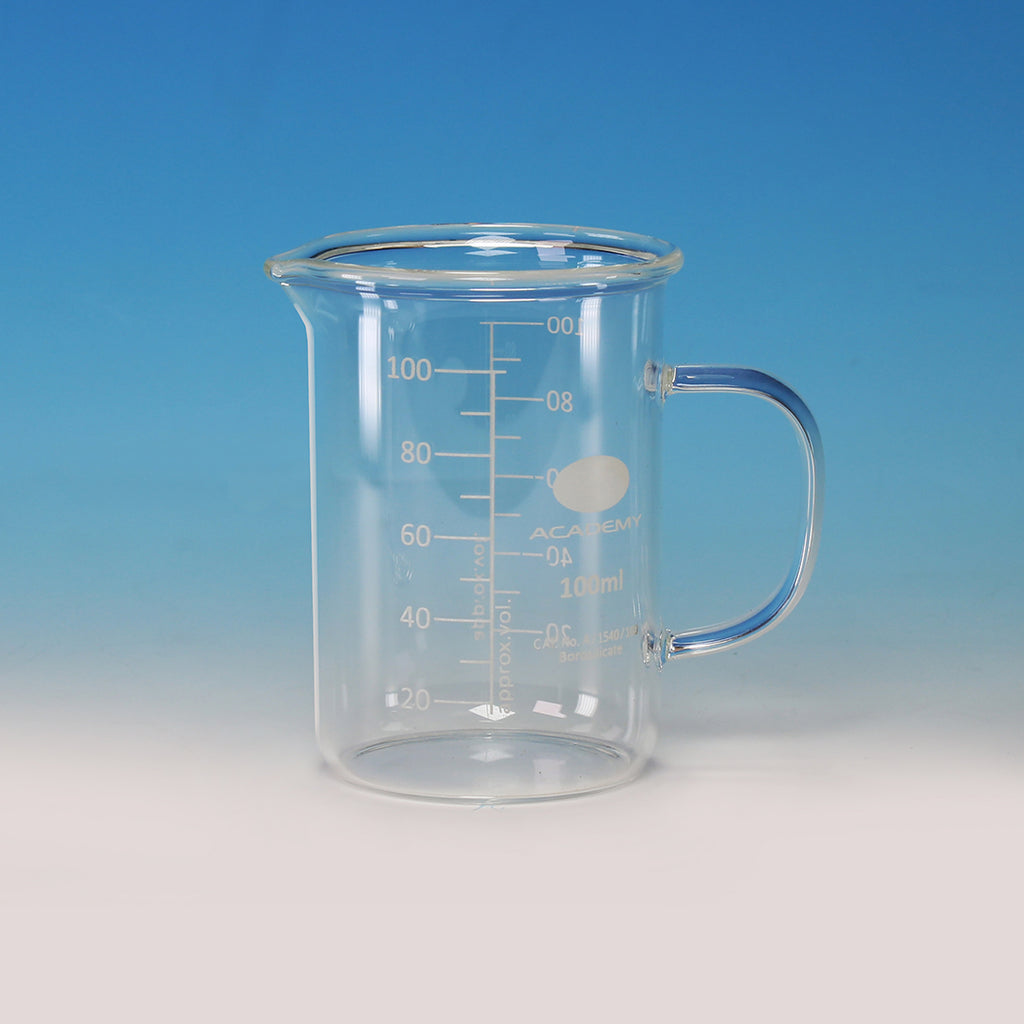 MEASURING JUG BORO. GLASS BEAKER SHAPE WITH HANDLE 100ML ...