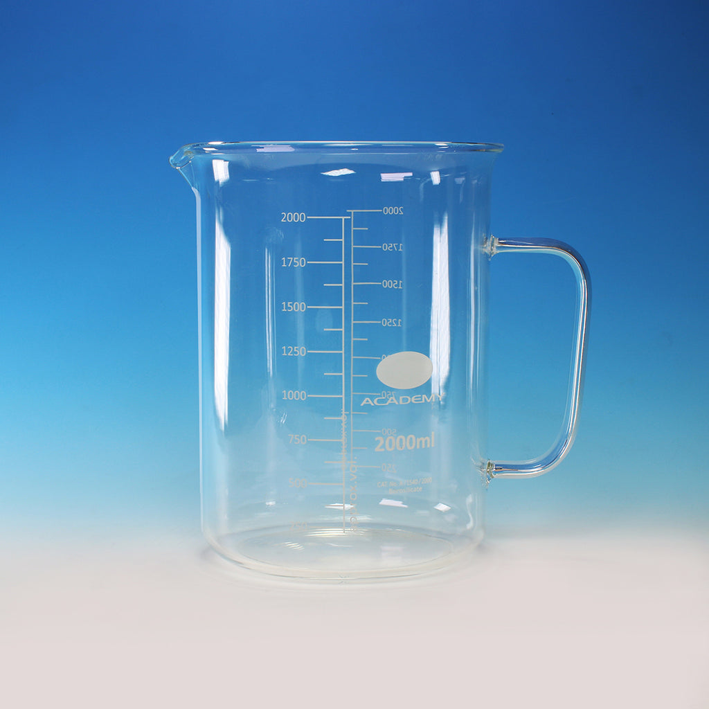 MEASURING JUG BORO. GLASS BEAKER SHAPE WITH HANDLE 2000ML ...