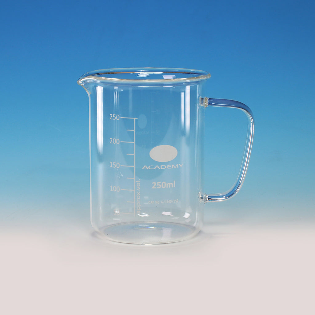 MEASURING JUG BORO. GLASS BEAKER SHAPE WITH HANDLE 250ML ...