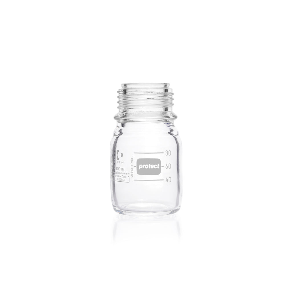 REAGENT BOTTLE DURAN SAFECOATED W/MOUTH NO CAP OR RING 250ML ...