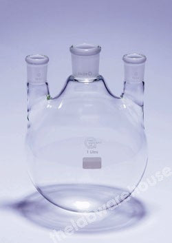 FLASK R.B. 3 NECKS 5L 34/35 CENTRE 24/29 SIDE SOCKETS – thelabwarehouse.com