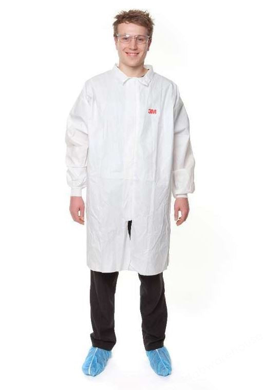LABORATORY COATS 3M 4440 WHITE LGE 91 TO 97CM CHEST PK.10 ...